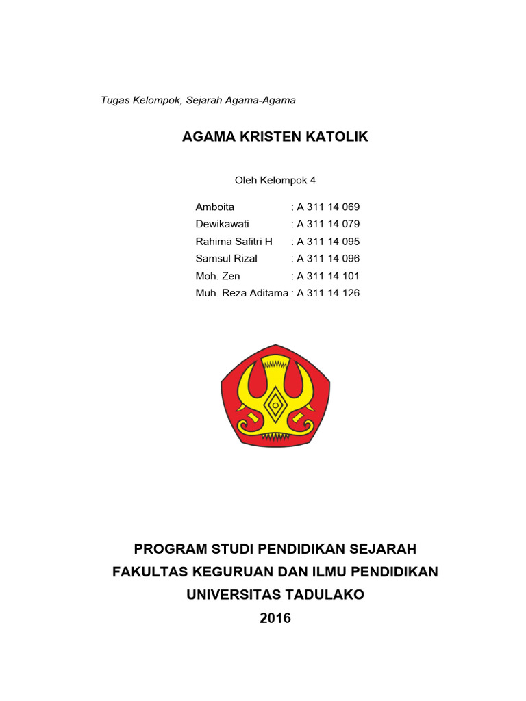 Makalah Kristen Katolik Kel 4 | PDF