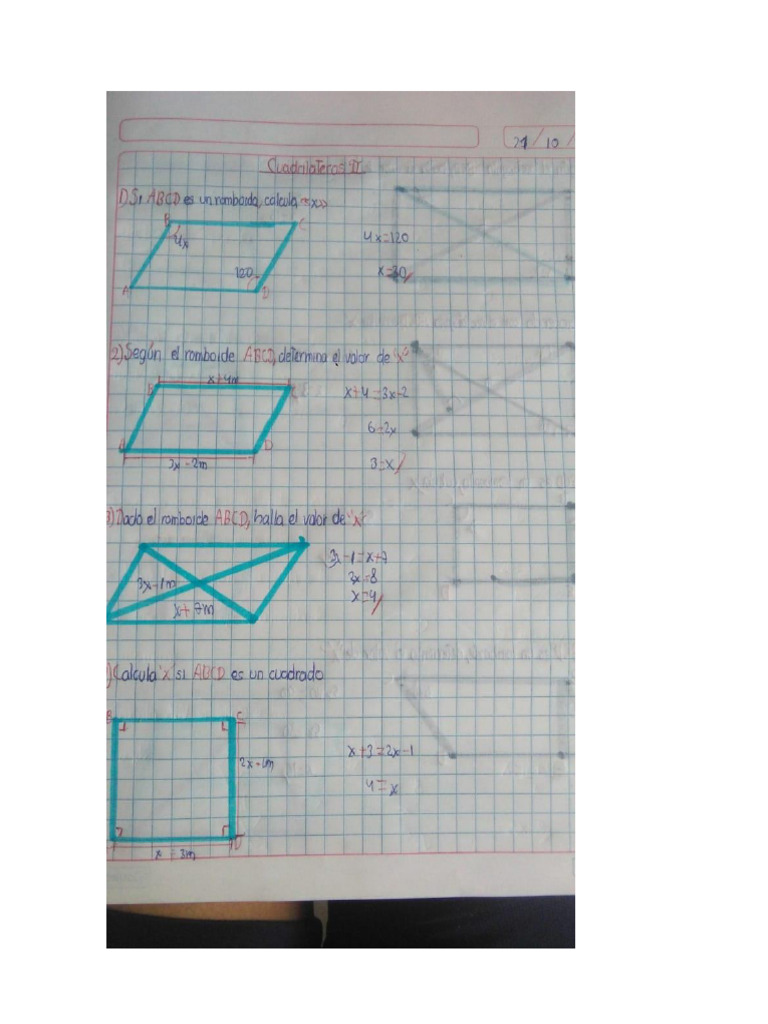 Cuadrilateros II Mate. 2do de Secu | PDF