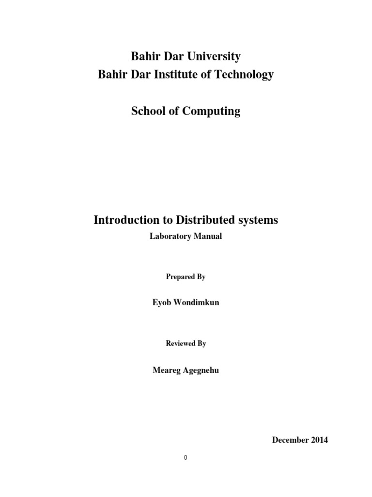 Distributed Systems Lab Manual | PDF | Port (Computer Networking) | Network Socket