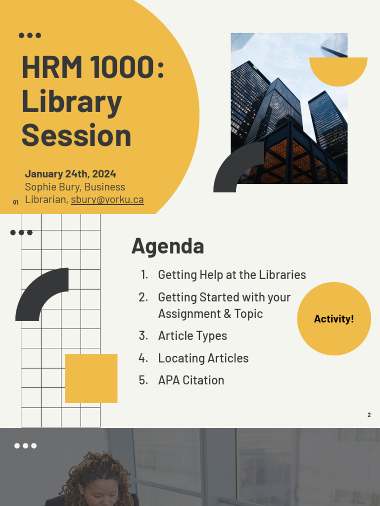 HRM 1000 - Winter 2024 Library Presentation Copy 2 | PDF | Citation | Apa Style