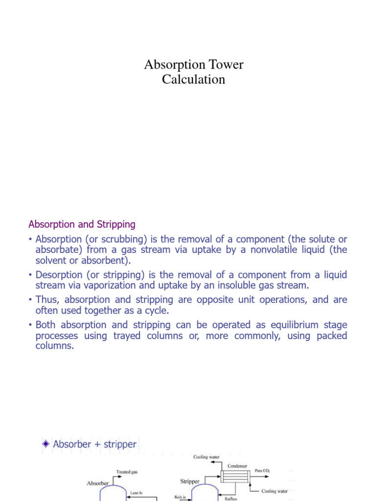 Absorption Calculation 8 | PDF | Solubility | Absorption (Chemistry)