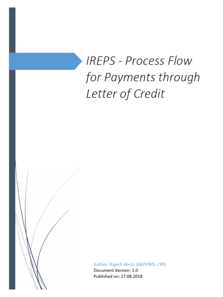 IREPS LC Payment Process Guide | PDF | Letter Of Credit | Icon (Computing)