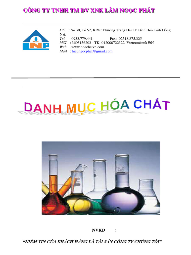 List - HC Lam Ngoc Phat - 2020 | PDF | Sodium Carbonate | Sodium Bicarbonate
