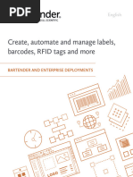 Bartender 2016 Manual | PDF | Installation (Computer Programs) | Databases