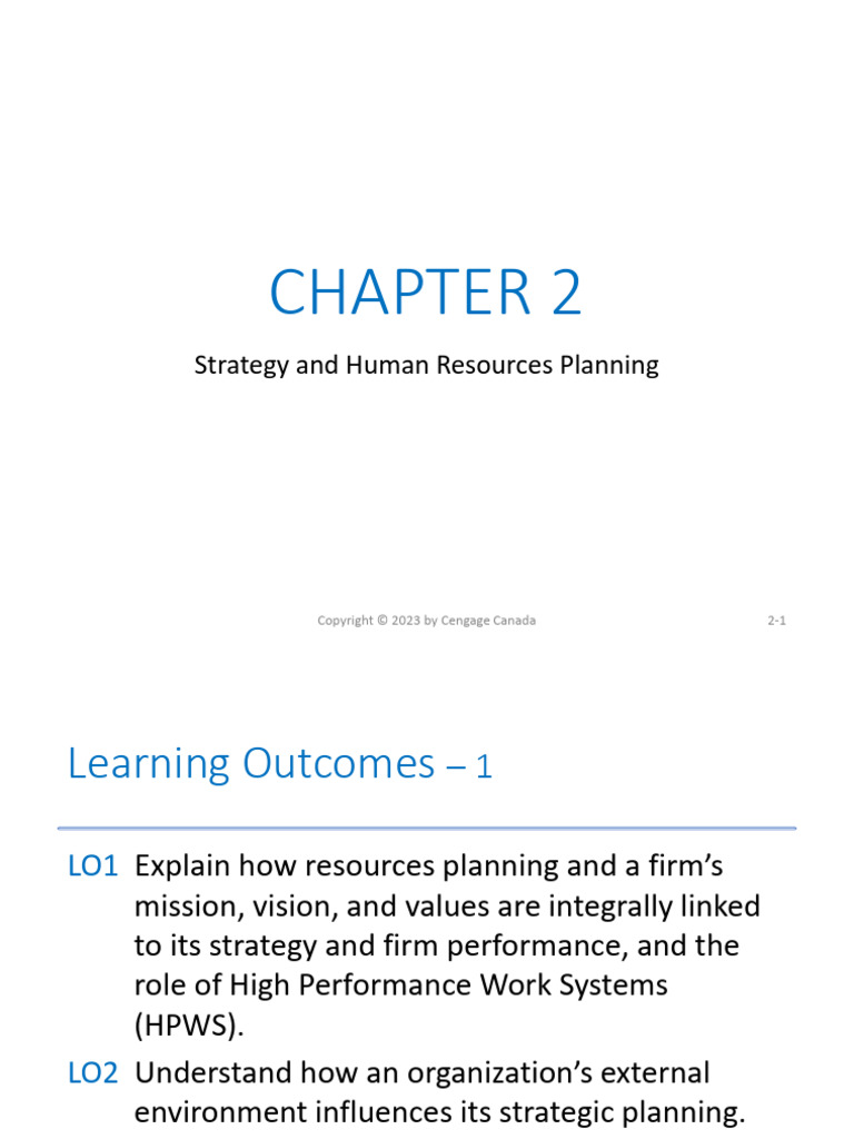 Lecture 2 - Chapter 2 3 - PDF Slides - Revised-3 | PDF | Strategic Management | Employment