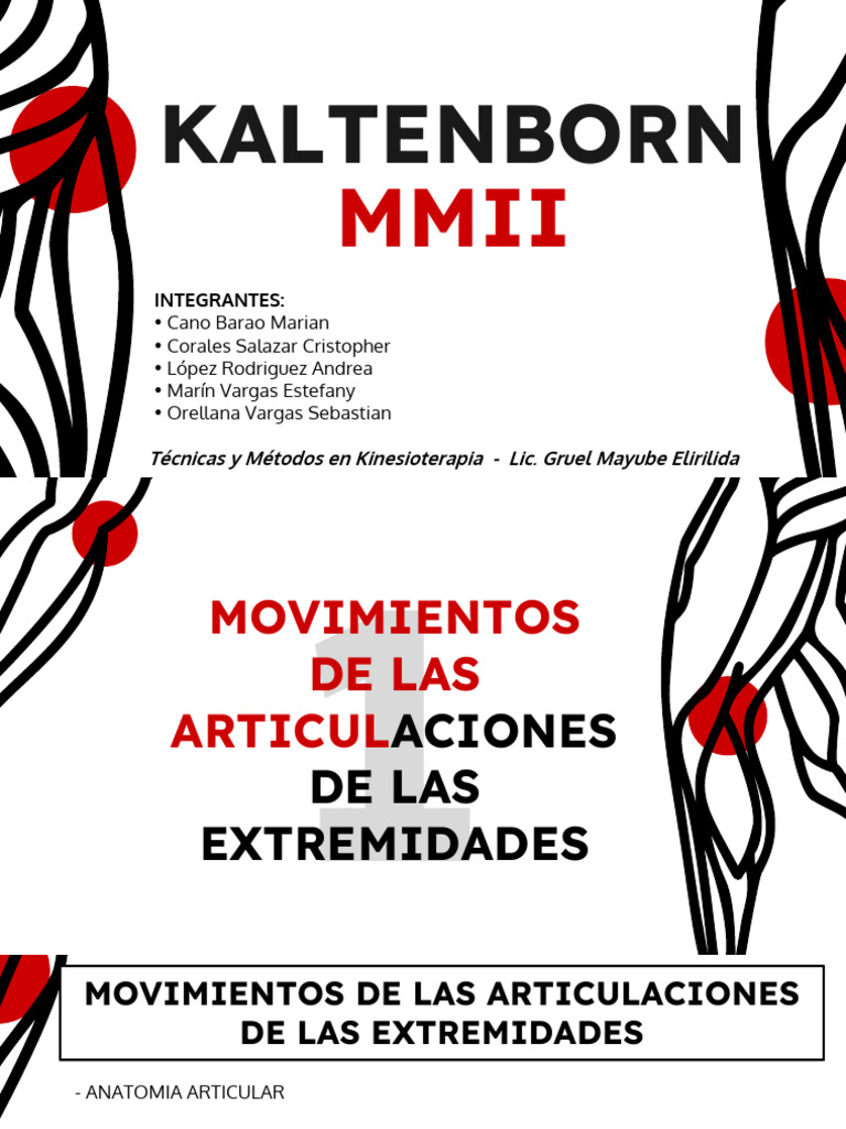 Movimientos Articulares en Kinesioterapia | PDF
