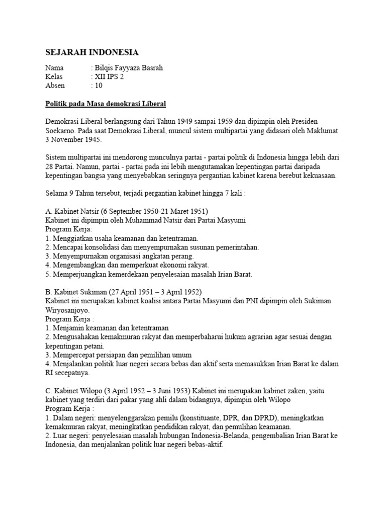 Sejarah Indonesia Deki Yansa Chaniago | PDF