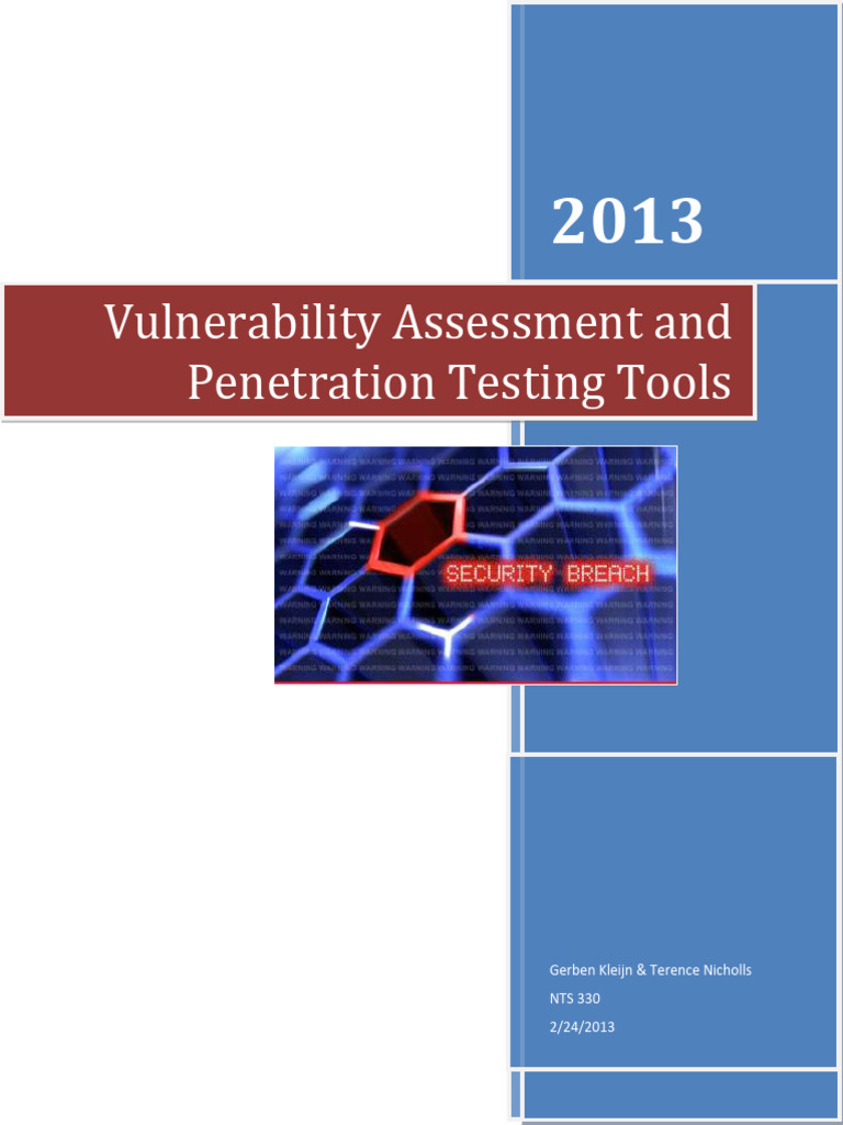 Vulnerability Assessment and Penetration Testing Tools (PDFDrive) | PDF ...