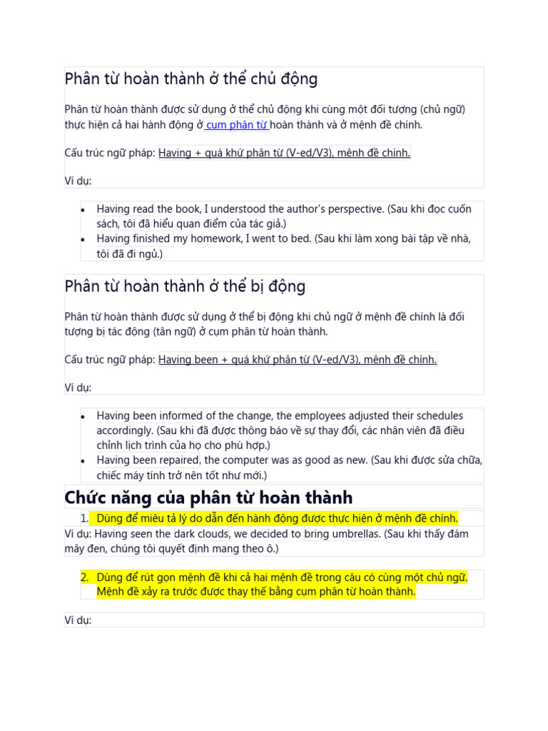 Phân T Hoàn Thành | PDF