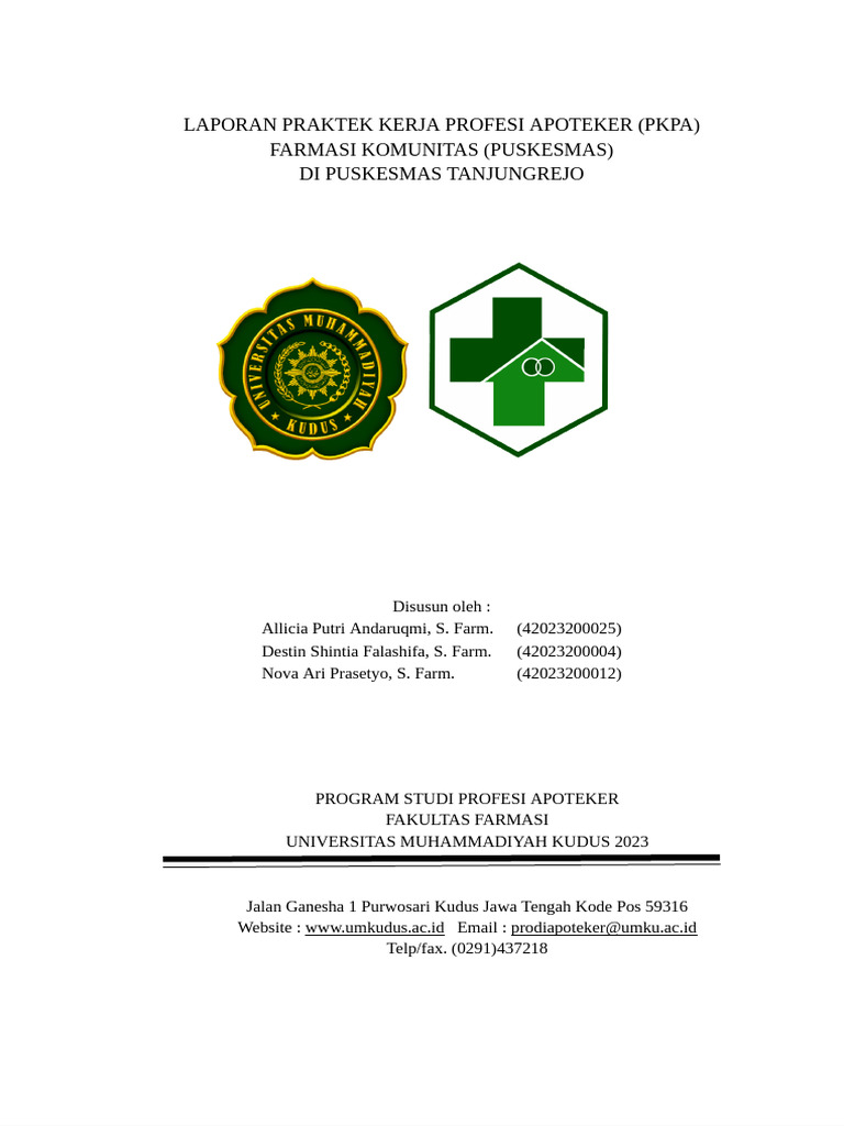 Laporan PKPA UMKu Puskesmas Final - Removed - Removed | PDF | Kesehatan Holistik | Sains ...