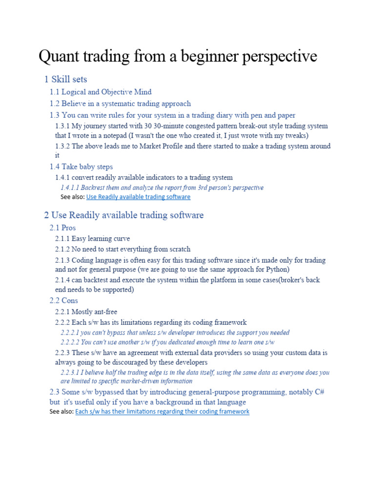 Hardware and Software Essentials For Quant Trading | PDF | Linux ...