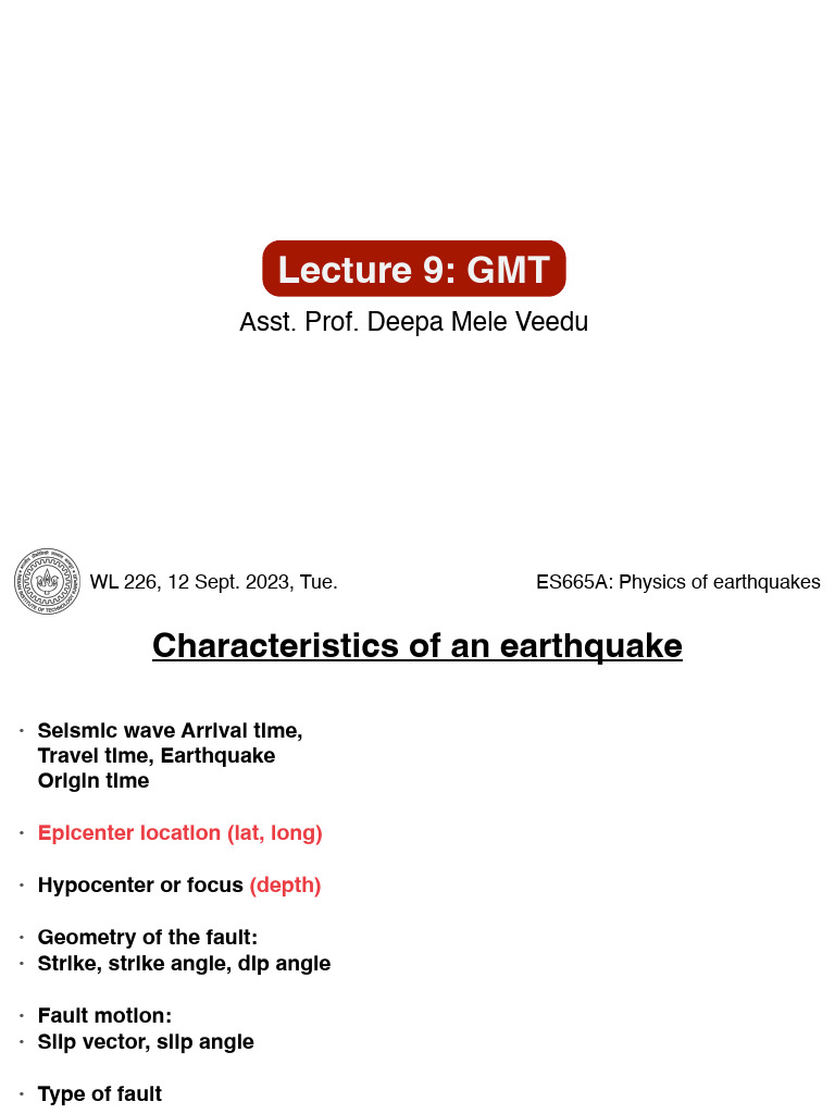 Lecture 9: GMT: Asst. Prof. Deepa Mele Veedu | PDF | Computing | Software