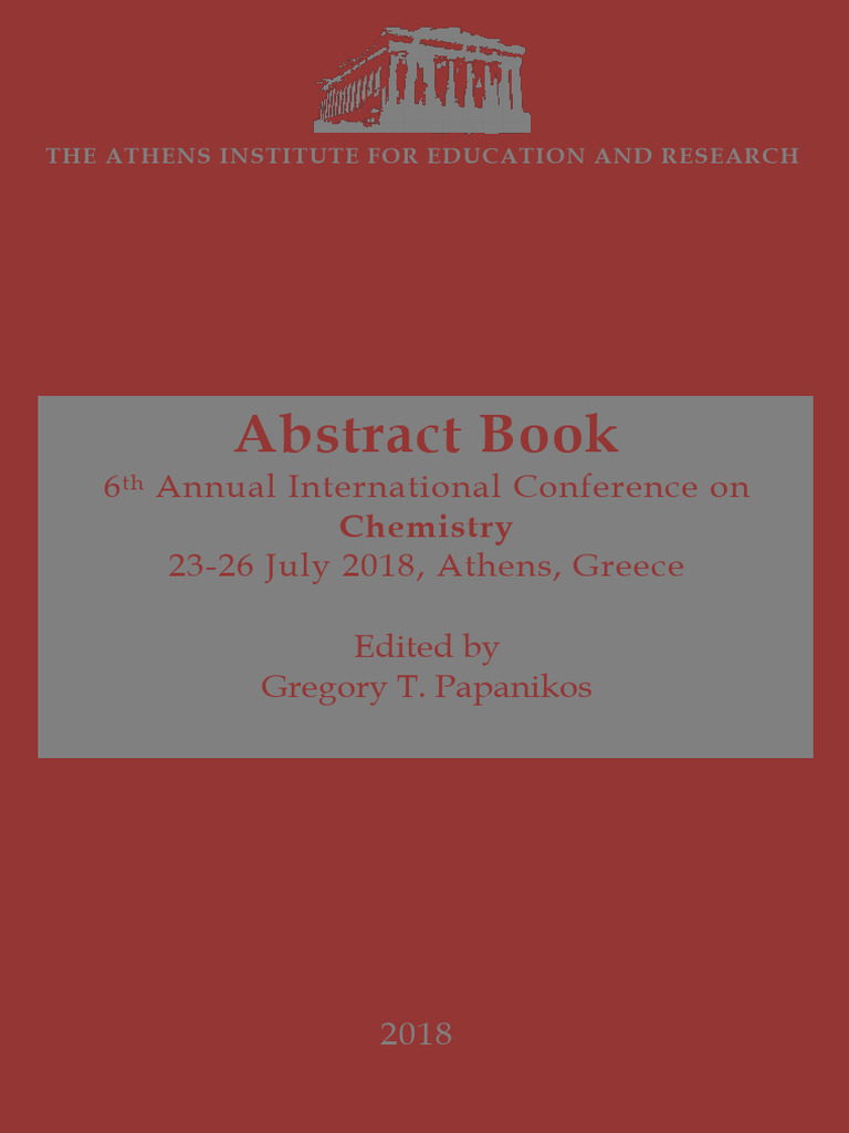 Chemistry Abstracts 6th Annual Internati | PDF | Science, Technology, Engineering, And ...