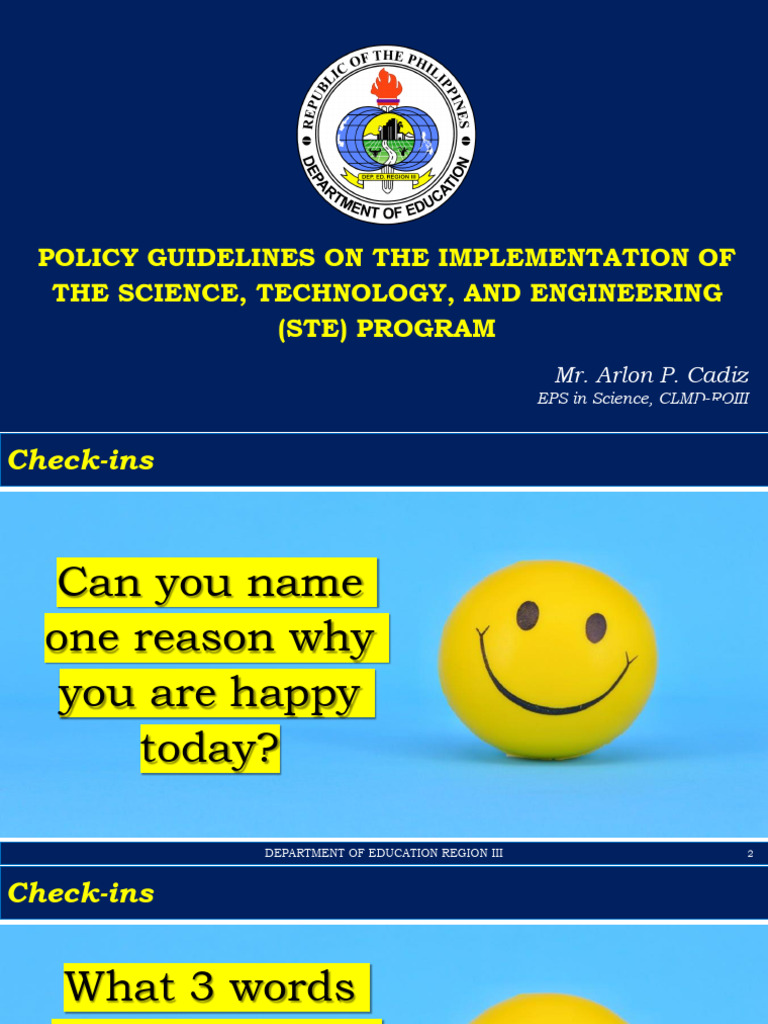 STE Program Guidelines for Educators | PDF | Curriculum | Cognition