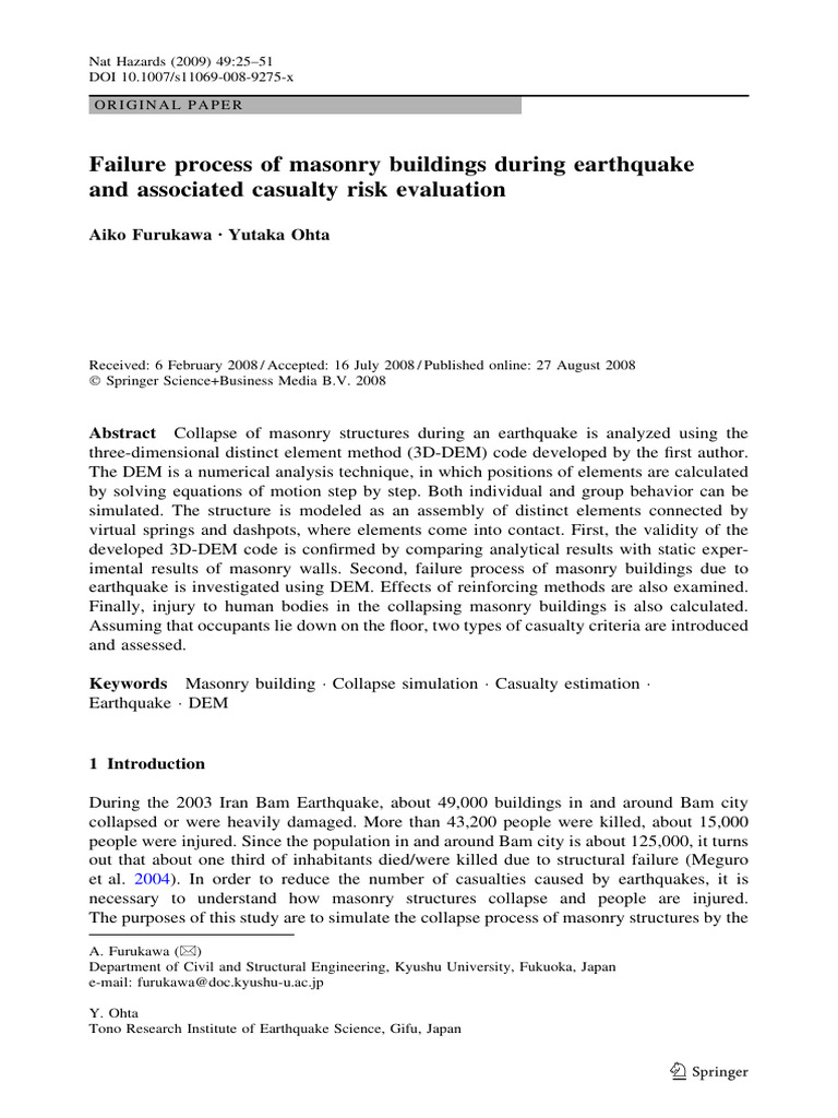 Paper 14 - Failure Process of Masonry Buildings During Earthquake ...