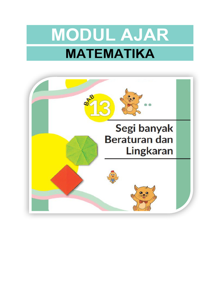 Modul Ajar MTK Kelas 5 - BAB 13 | PDF | Metode & Bahan Ajar