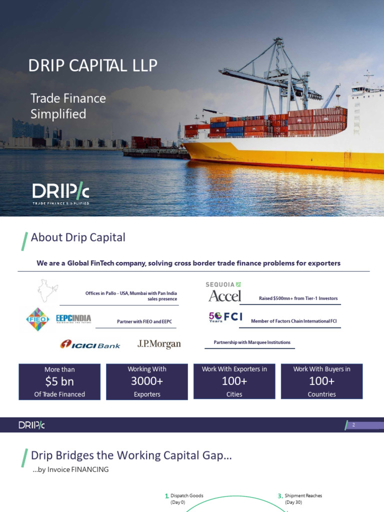 Drip Capital - Export Finance | PDF