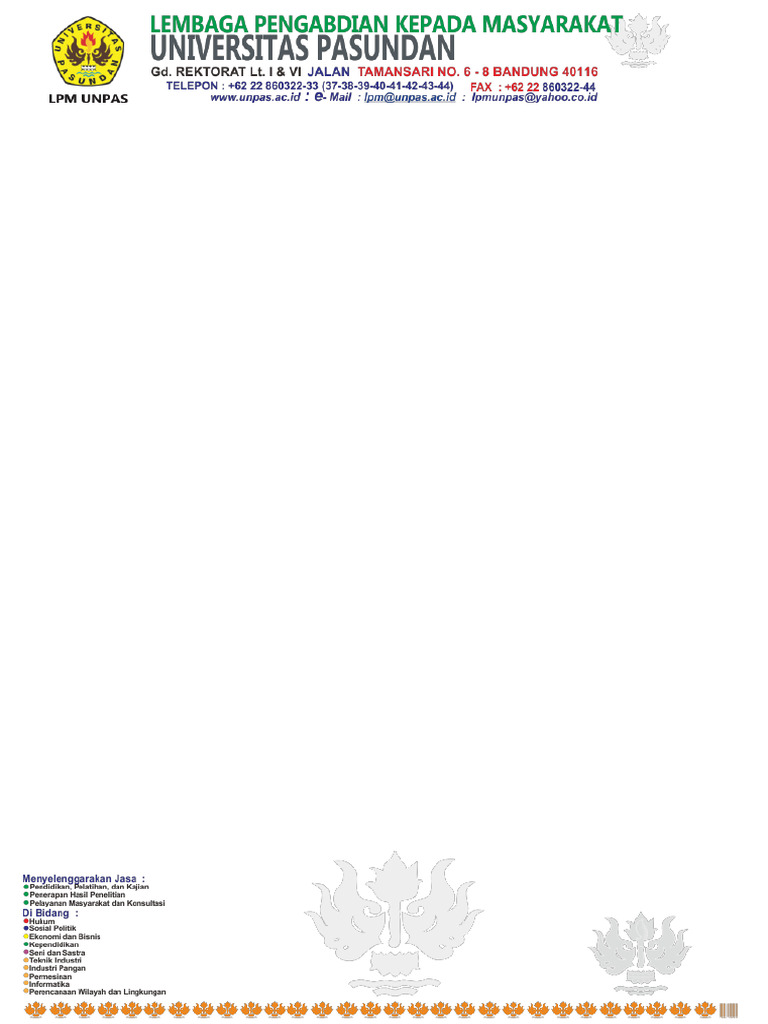 Kop Surat LPM Unpas | PDF