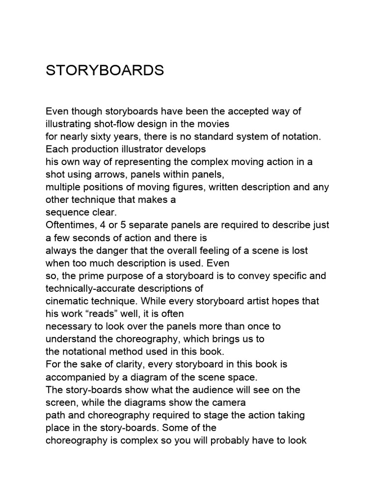 STORYBOARDS | PDF | Teaching Methods & Materials | History