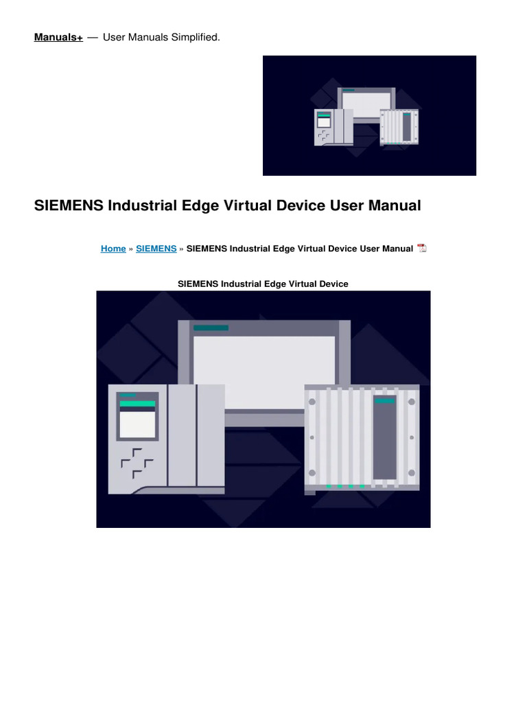 Industrial Edge Virtual Device Manual | PDF | Virtual Machine ...