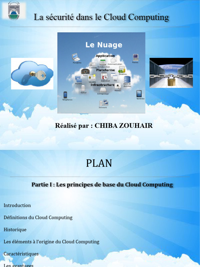 La Sécurité Dans Le Cloud Computing | PDF | Cloud computing | Informatique