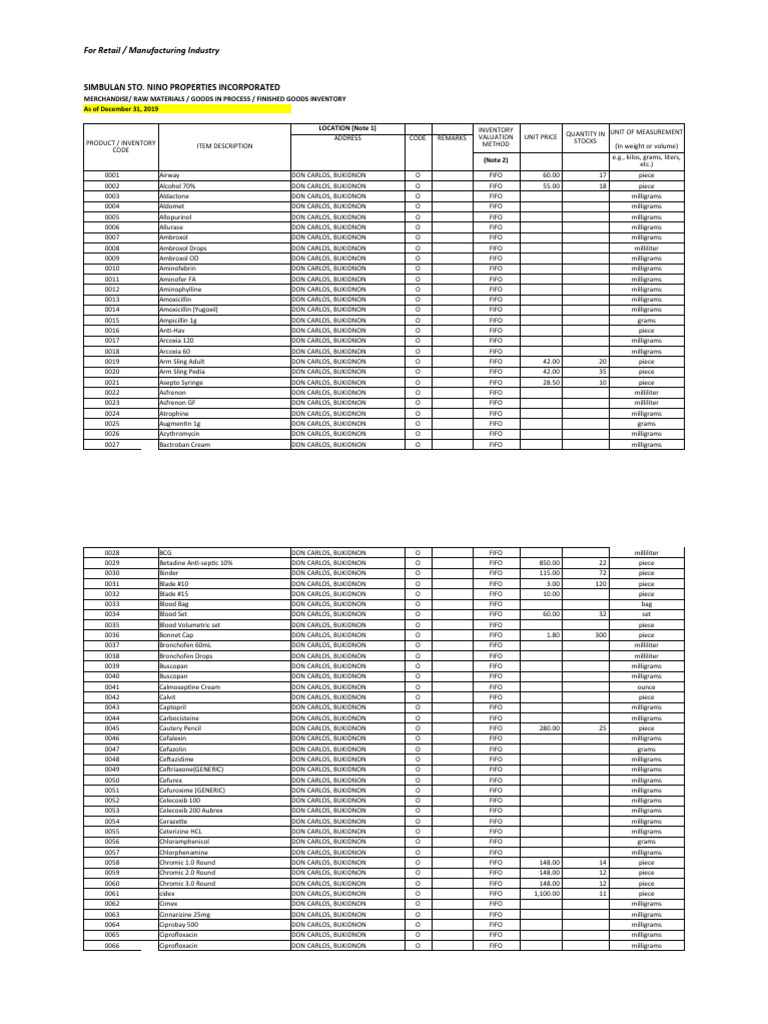 CSR Inventory 2022 | PDF