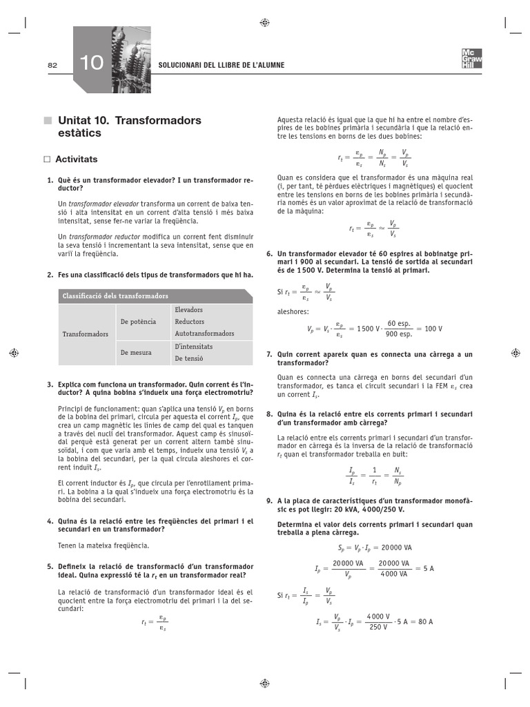 Solucionari Tema 10 | PDF