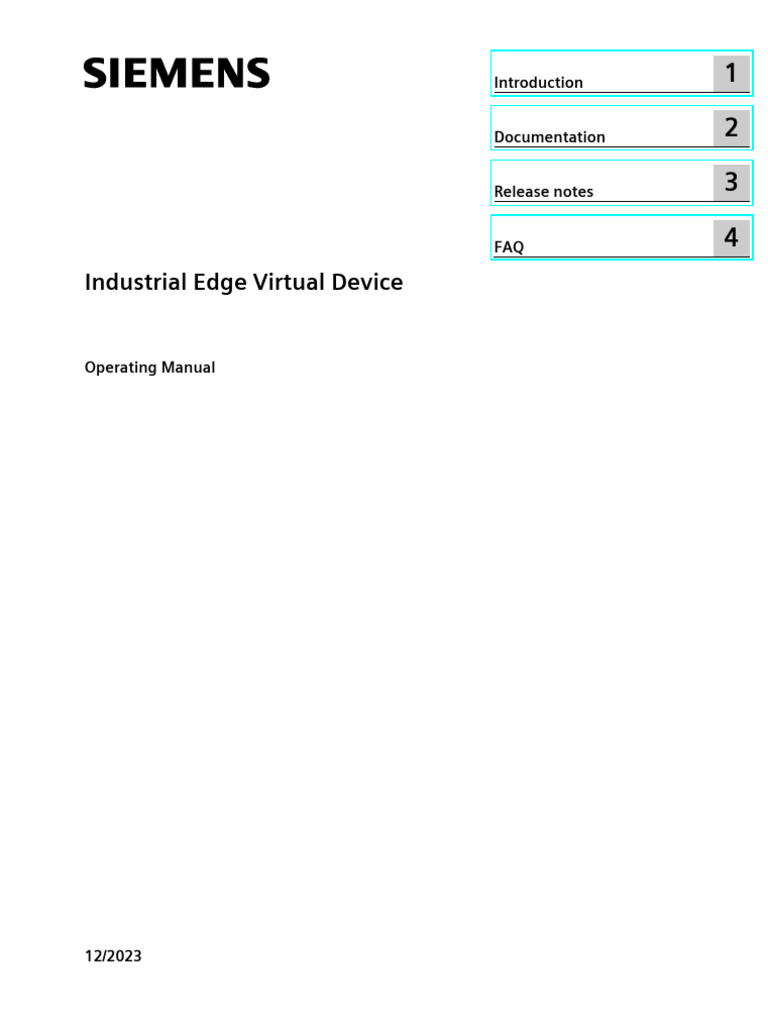 Industrial Edge Virtual Device en-US | PDF | Virtual Machine | Computer Network