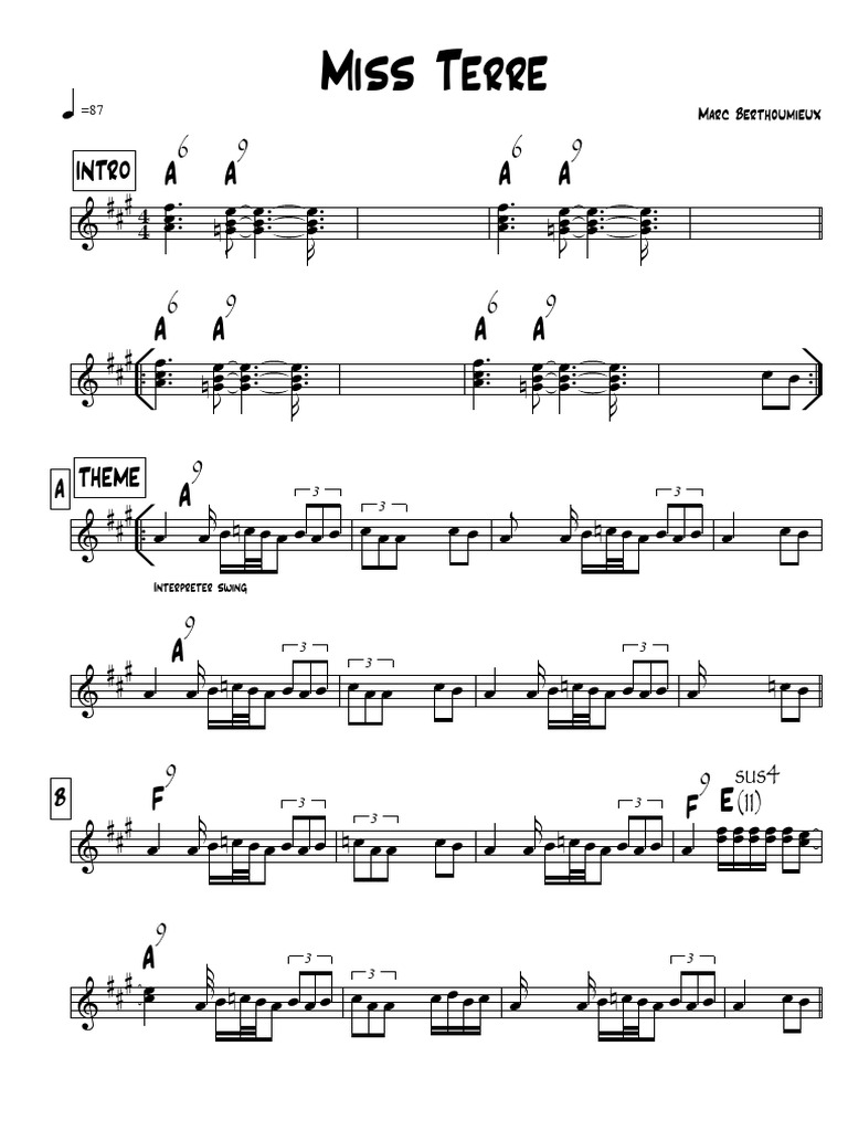 05 Miss Terre Partition | PDF