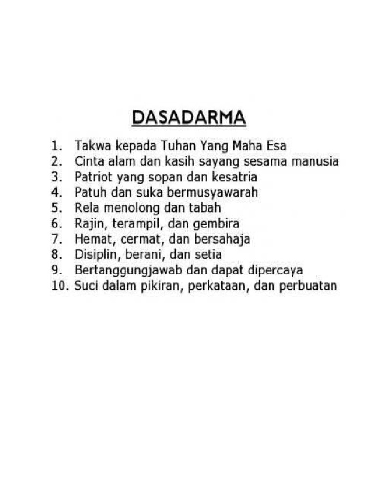 Dasa Darma | PDF