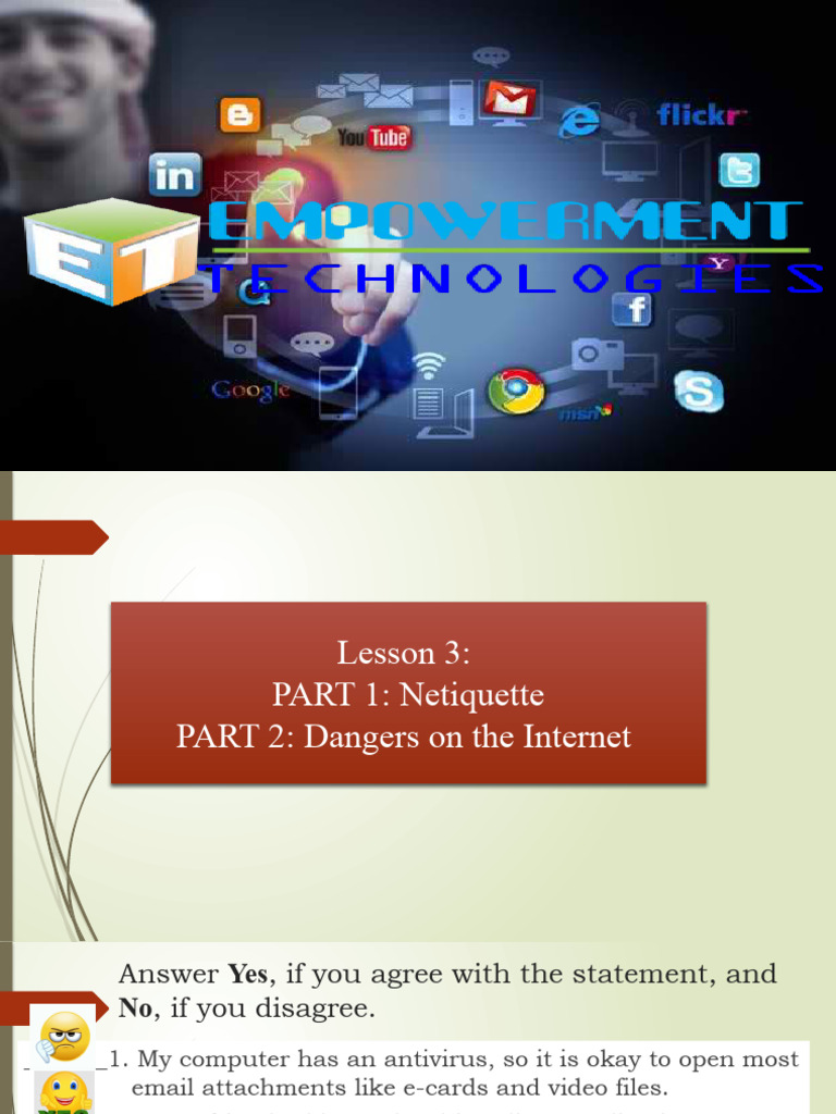 Etech Lesson 3 Download Free Pdf Computer Virus Malware