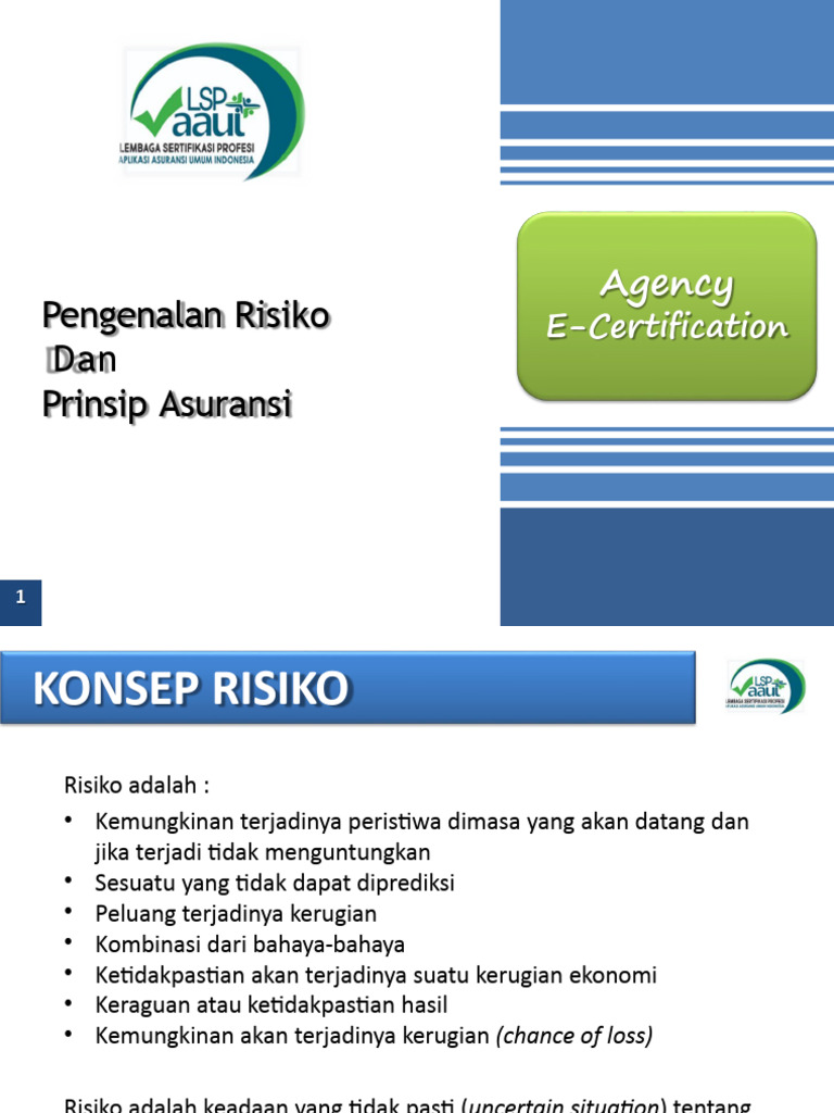 Prinsip Asuransi | PDF