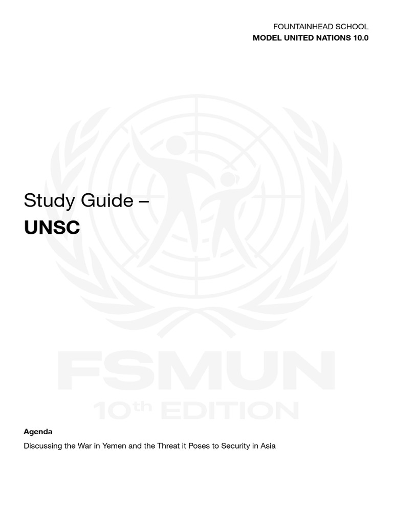 Study Guide - UNSC | PDF