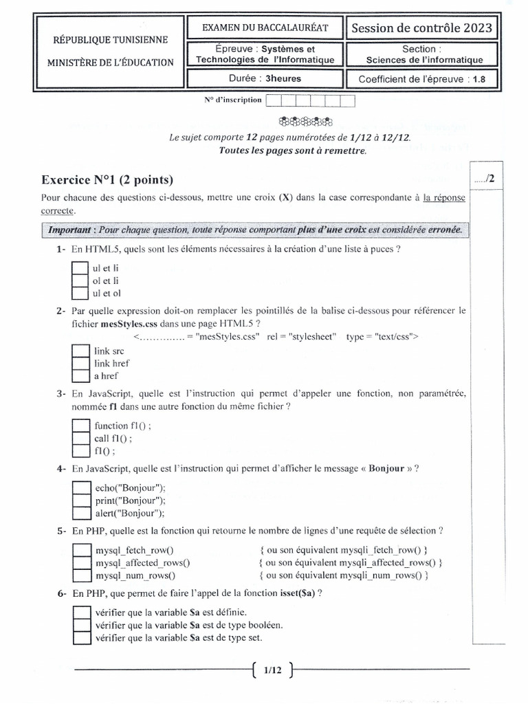 Sti Bac2023 CTRL | PDF