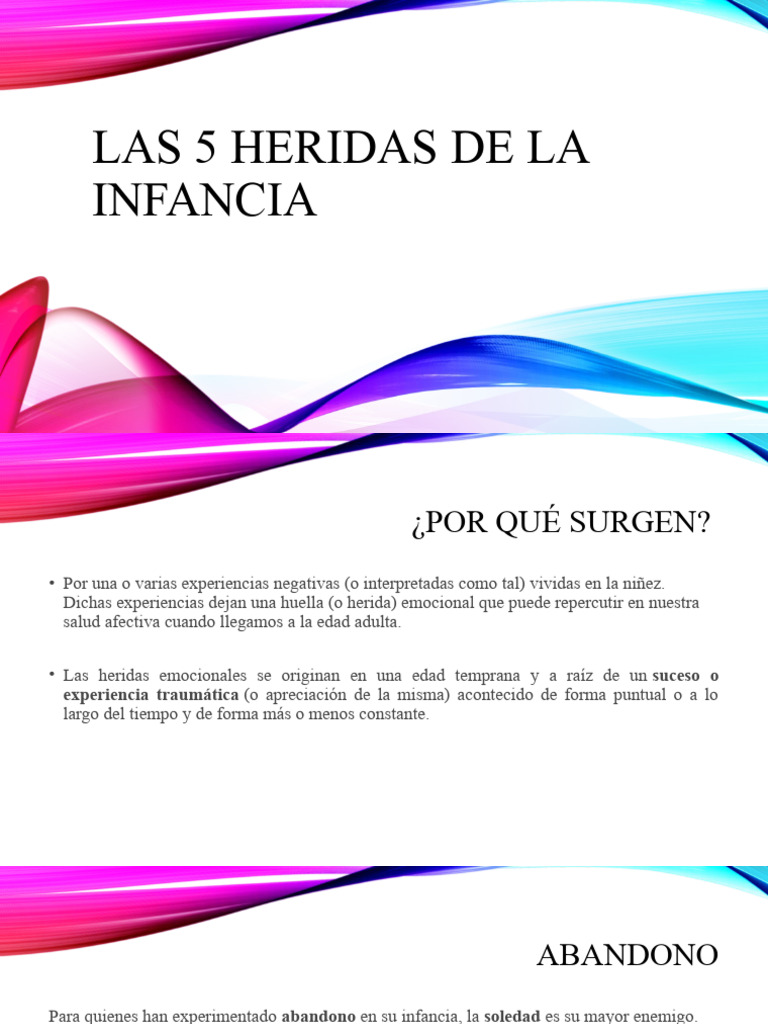 5 Heridas De La Infancia Pdf Autoestima Adultos