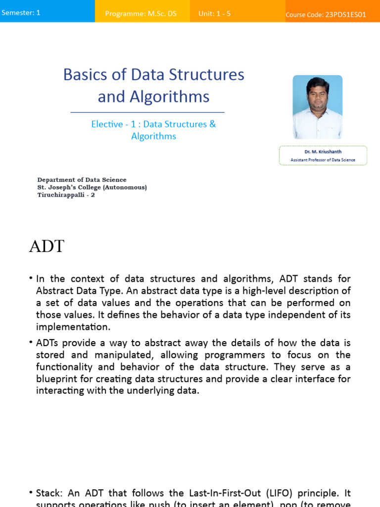 Basics of Data Structures and Algorithms | Download Free PDF | Dynamic Programming | Queue ...