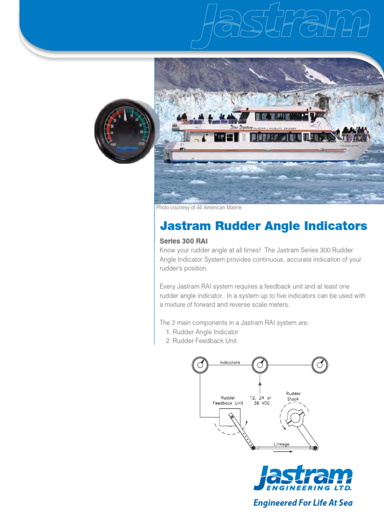 Jastram Rudder Angle Indicators 300 RAI | PDF | Rudder | Feedback