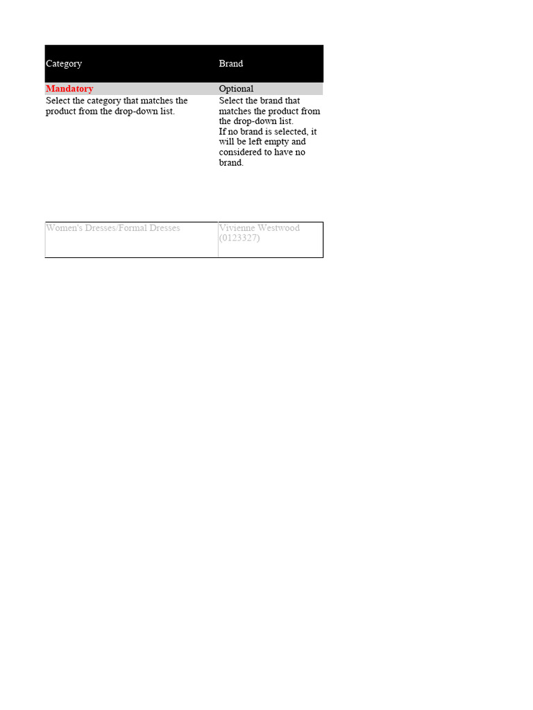 Tiktoksellercenter Batchupload 20240130 Template | PDF | Pixel | Brand