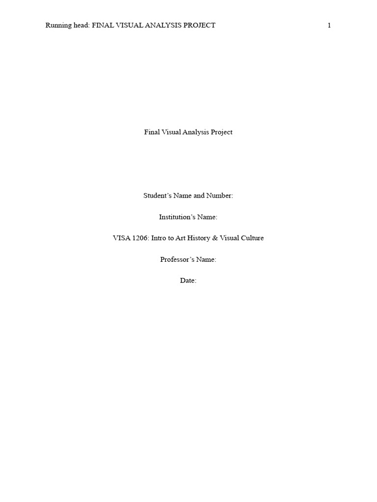 Final Visual Analysis Project | PDF | Collage