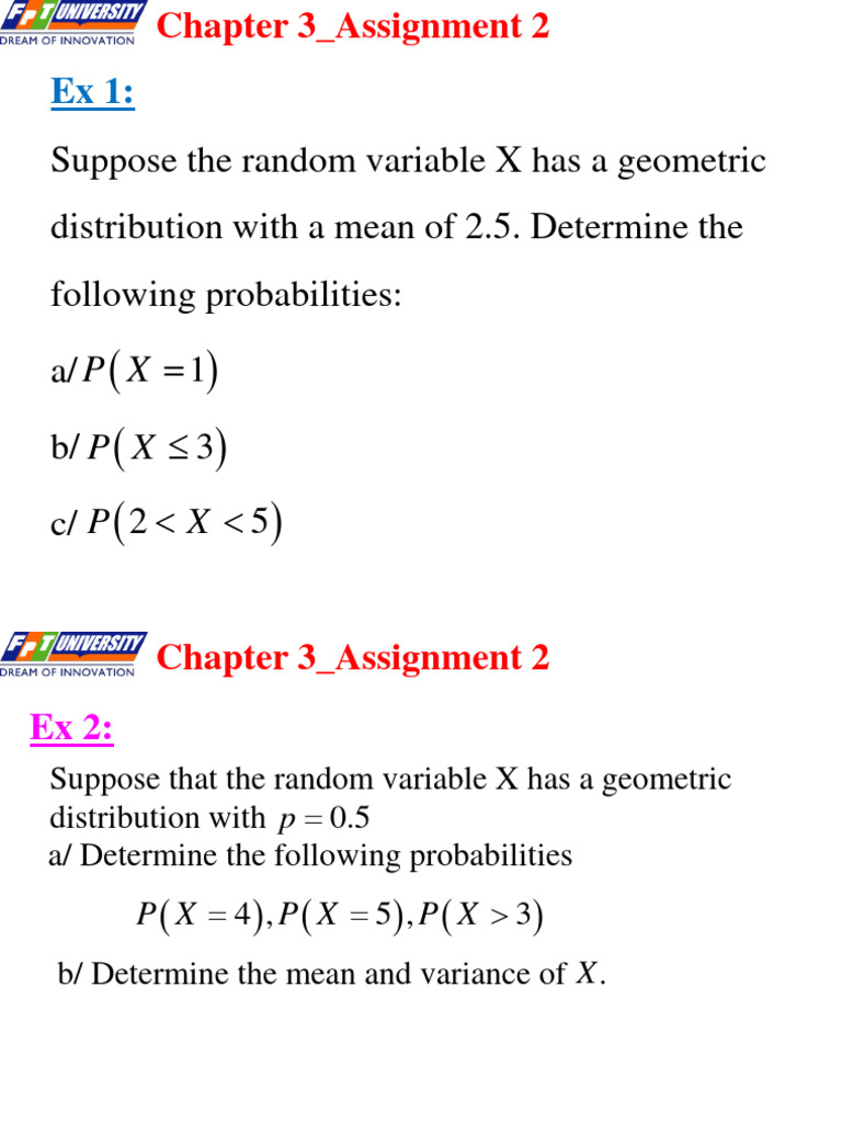 Geometric & Poisson Probability Exercises | PDF | Probability ...