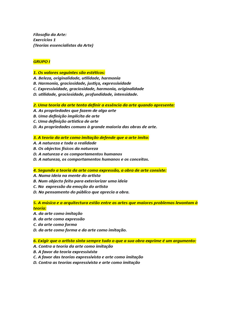 Filosofia Da Arte | PDF