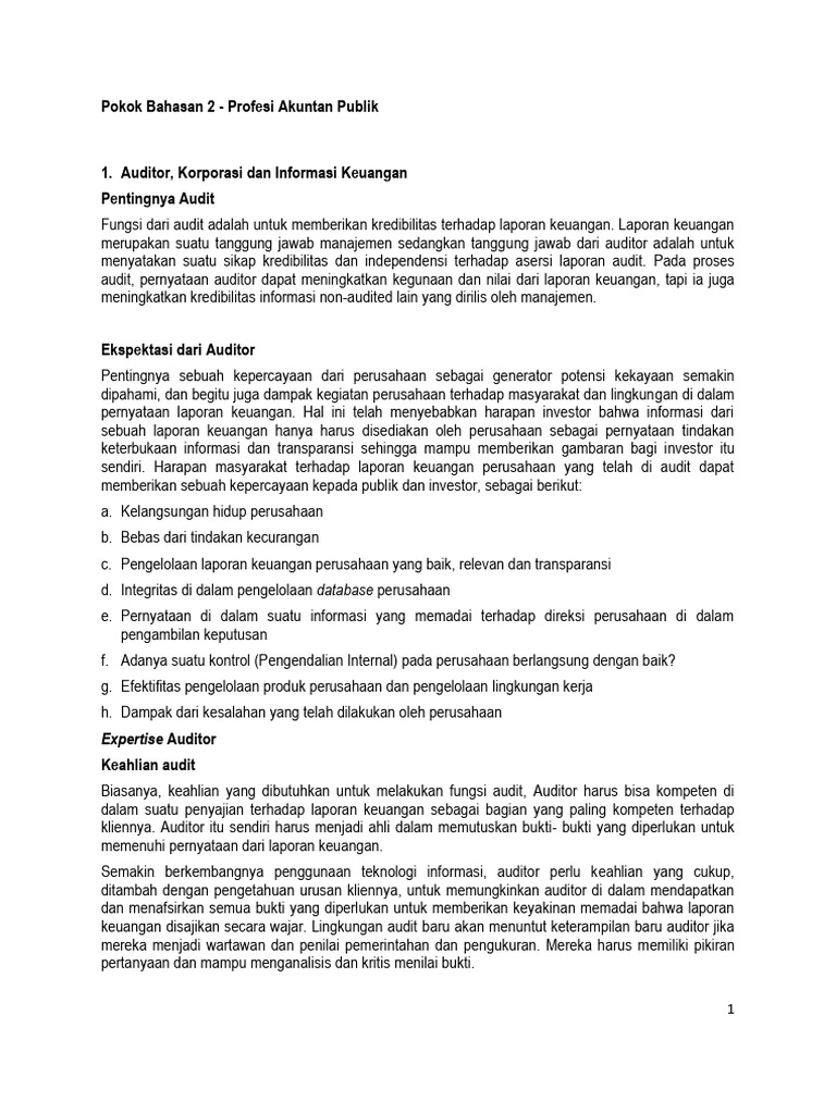Audit 2 | PDF | Bisnis