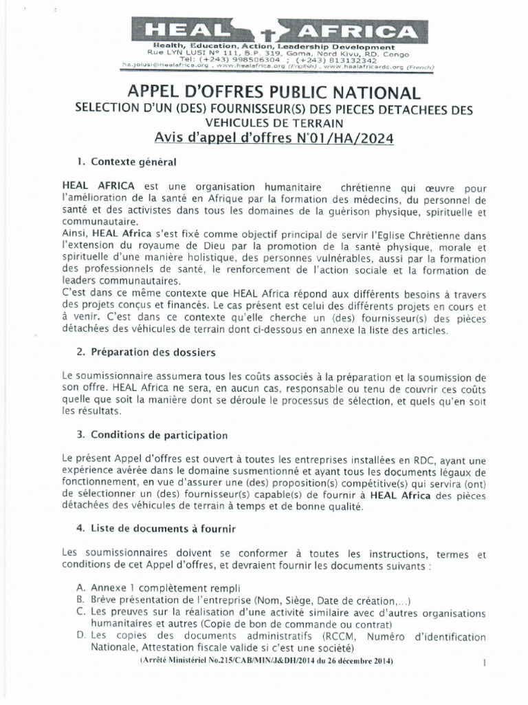 AO 01 Pieces Detachees | PDF