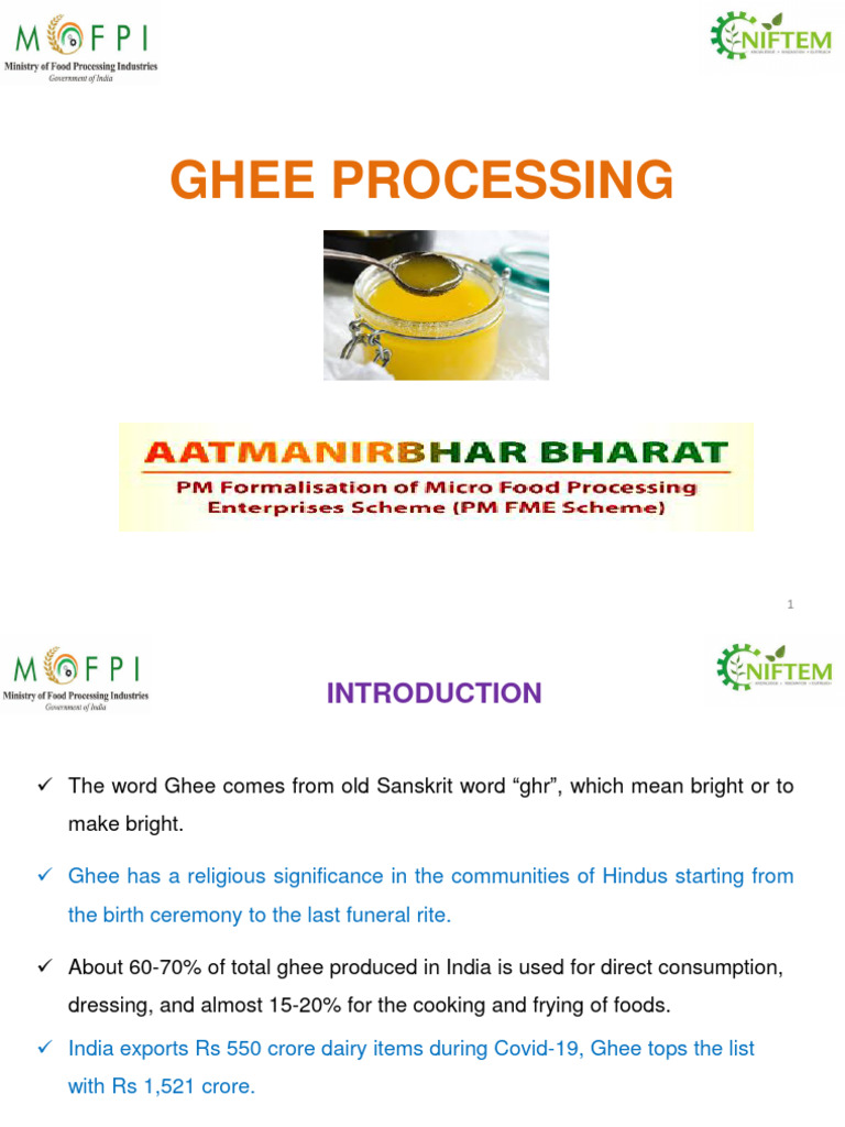 Ghee Manufacturing SOP and Methods | PDF | Milk | Butter