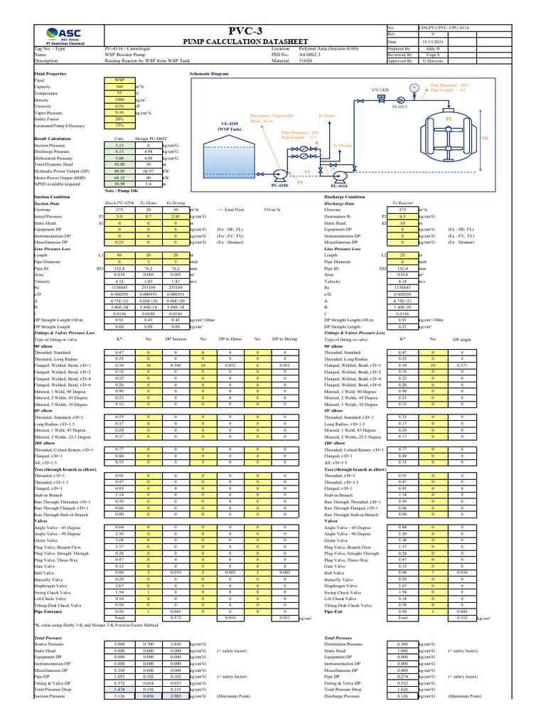 PU-4116 (WSP Booster Pump) | PDF | Valve | Pump
