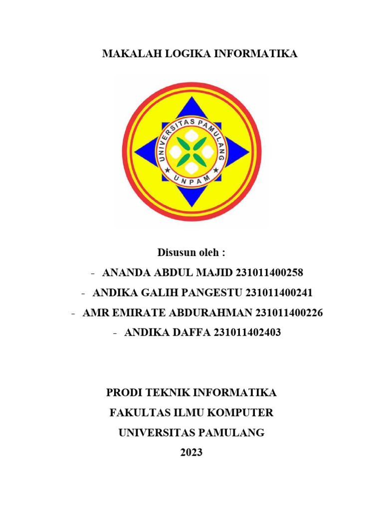 Makalah Logika Informatika | PDF