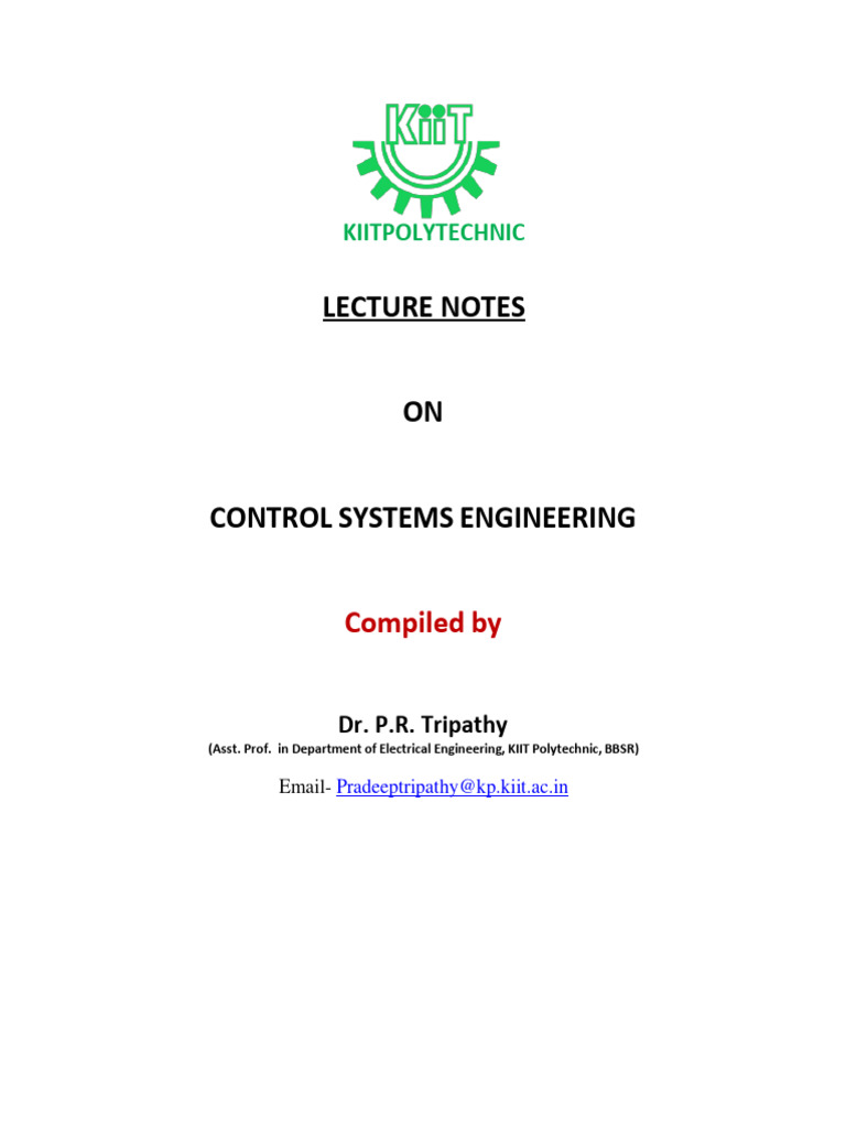 Control System Engineering | Download Free PDF | Feedback | Mathematics