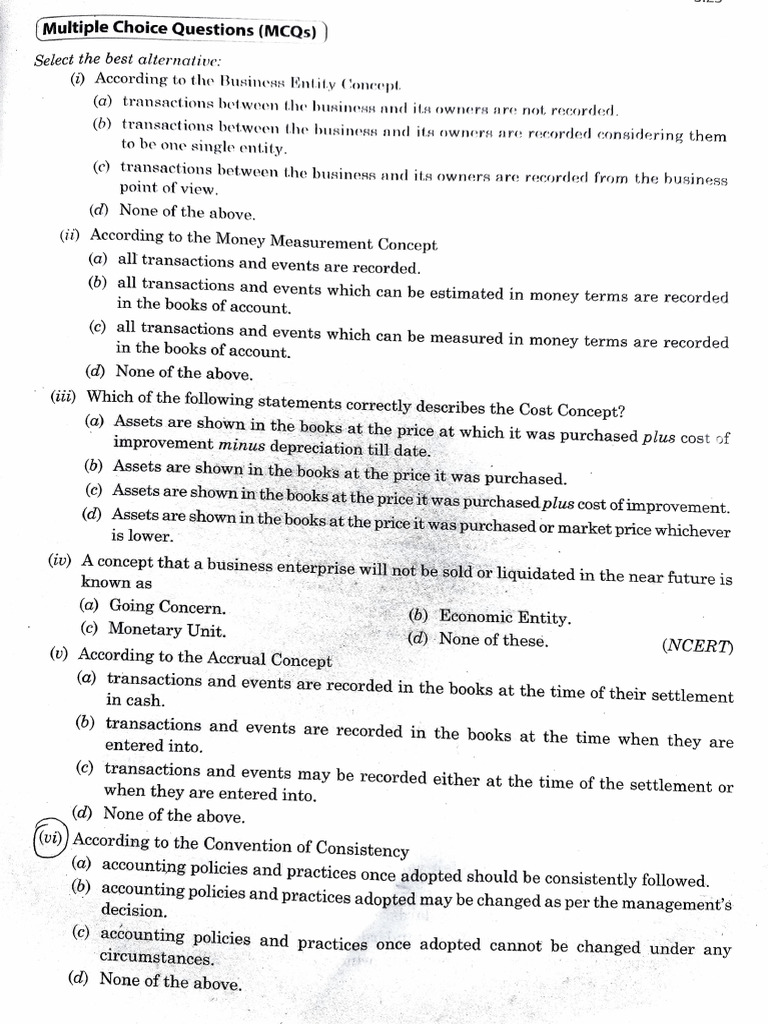 Chapter 2 MCQ | PDF | Debits And Credits | Accrual