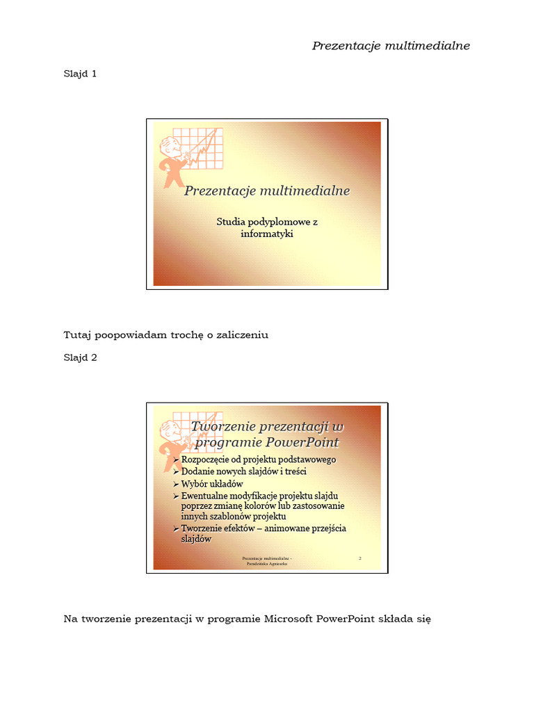 Prezentacje Multimedialne | PDF