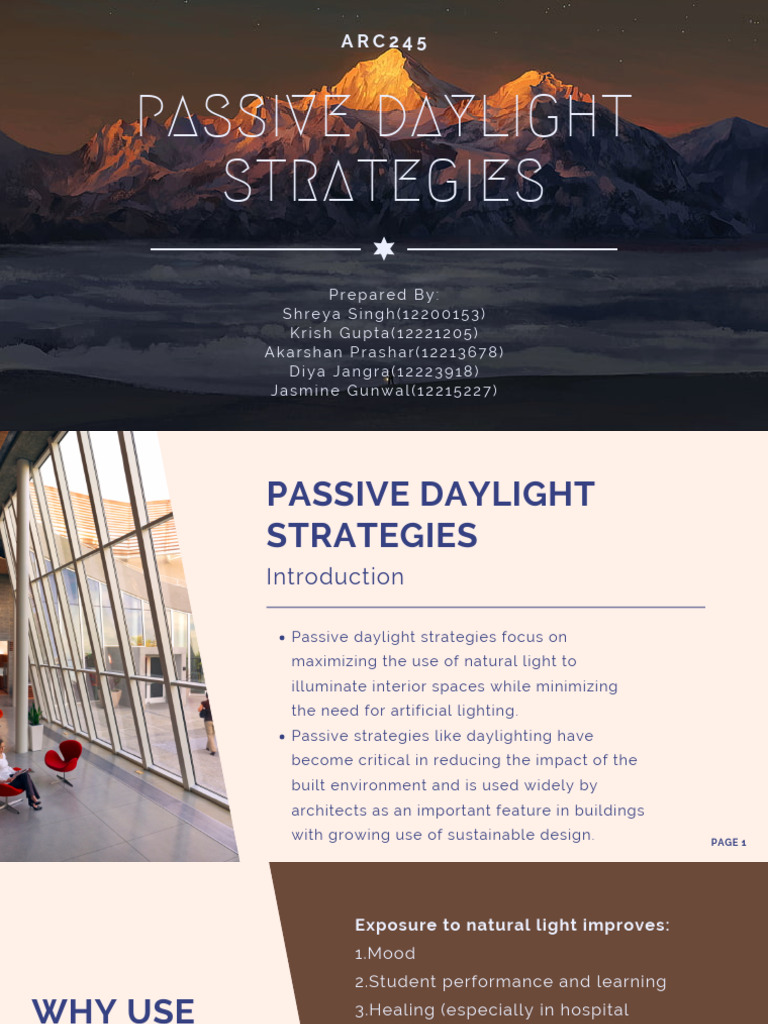 CA 1 Passive Daylight Strategies | Download Free PDF | Window ...